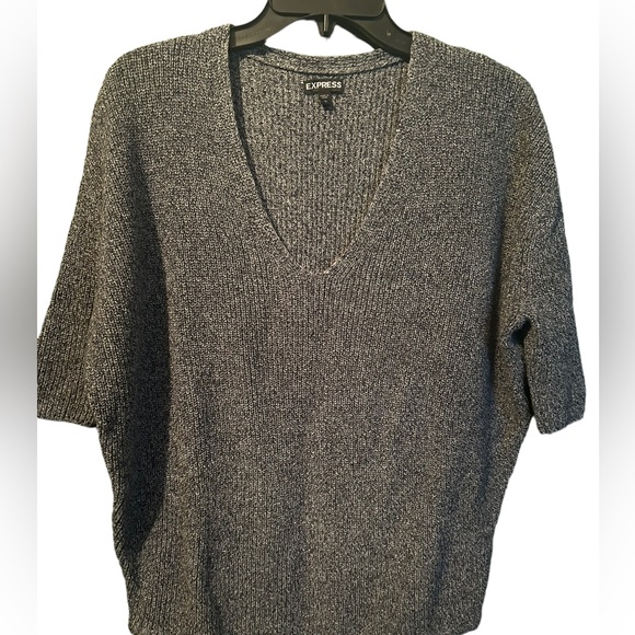 Express | Sweaters | Dolman Knit Sweater In Grey Euc | Poshmark